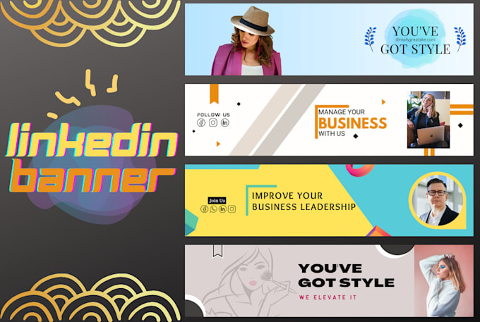 Do professional linkedin banner, social media cover design by Marketer ...