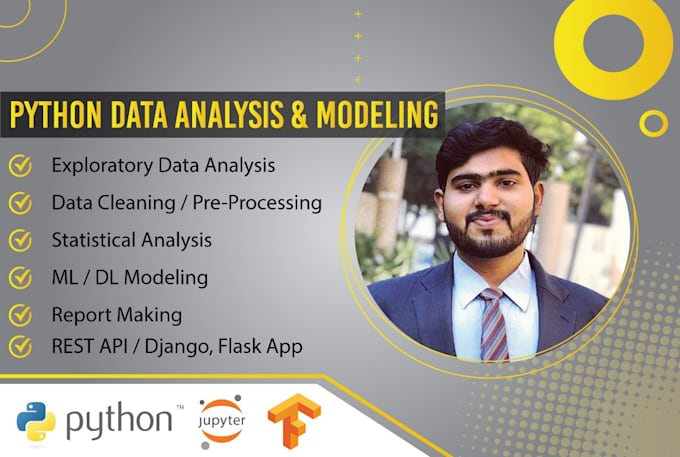 Do python data analysis and modeling using jupyter by Muzamalraza | Fiverr
