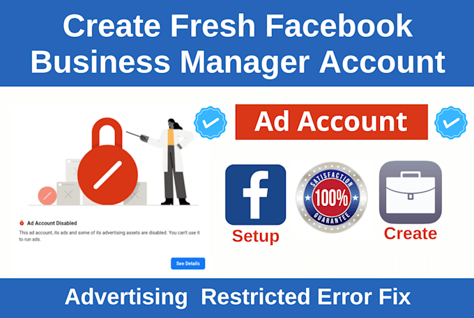 Create facebook business manager and ad account by Sadianipu | Fiverr
