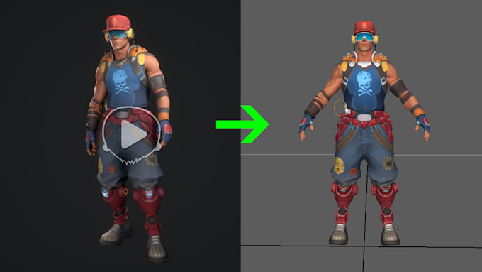 Rip model in marmoset viewer and sketchfab with textures by Silvermask ...
