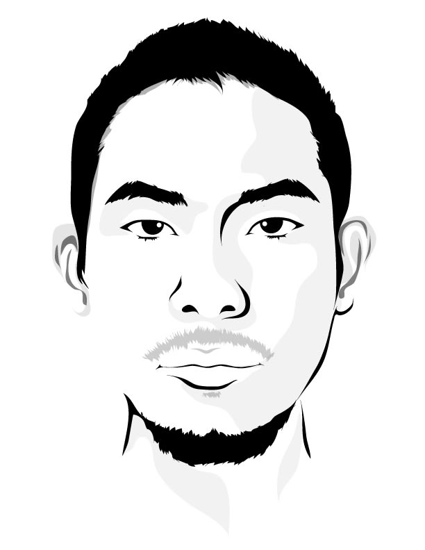 Vectorize your face in black and white or coloring by Alighilba | Fiverr