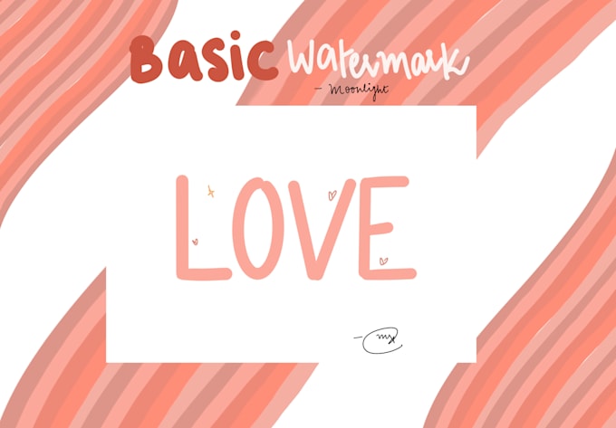 Create a watermark with a theme of your choice by Mxxnlight3 | Fiverr