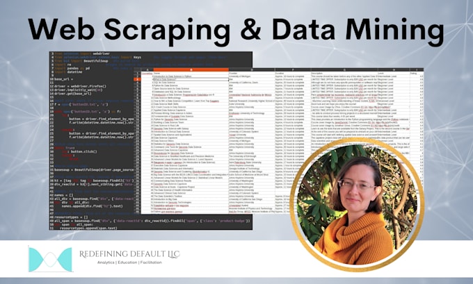 Automate data mining and web scraping by Redefiningdef | Fiverr
