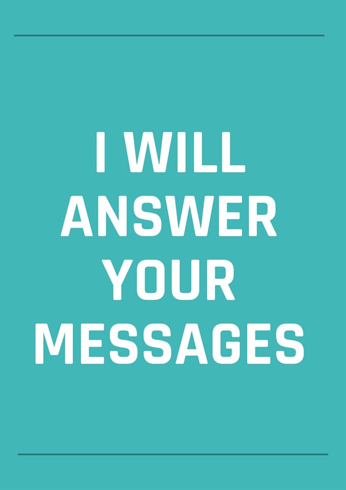 Answer your direct messages and email by Conytoloza | Fiverr