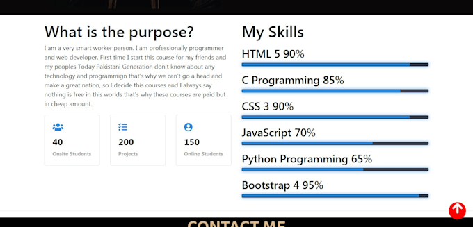 Design website with html, css, and bootstrap or tailwind by ...