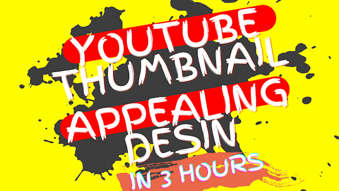 Design an attractive youtube thumbnail in just 3 hours by ...