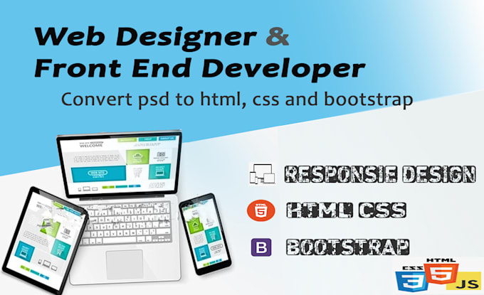 Make an impressive web page using html css bootstrap by Sandeepsk_95 ...