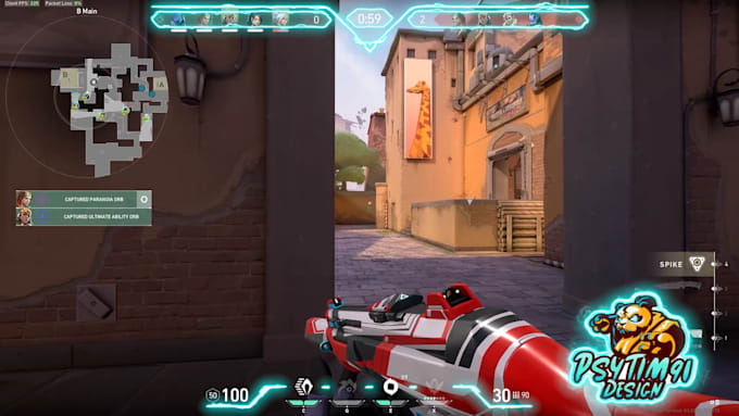 Create an animated hud overlay for your valorant stream by Psytim91 ...