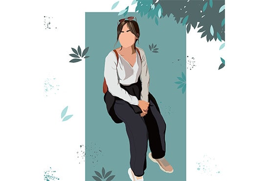 Draw a minimalistic vector illustration from your photo by Riyaforreal ...