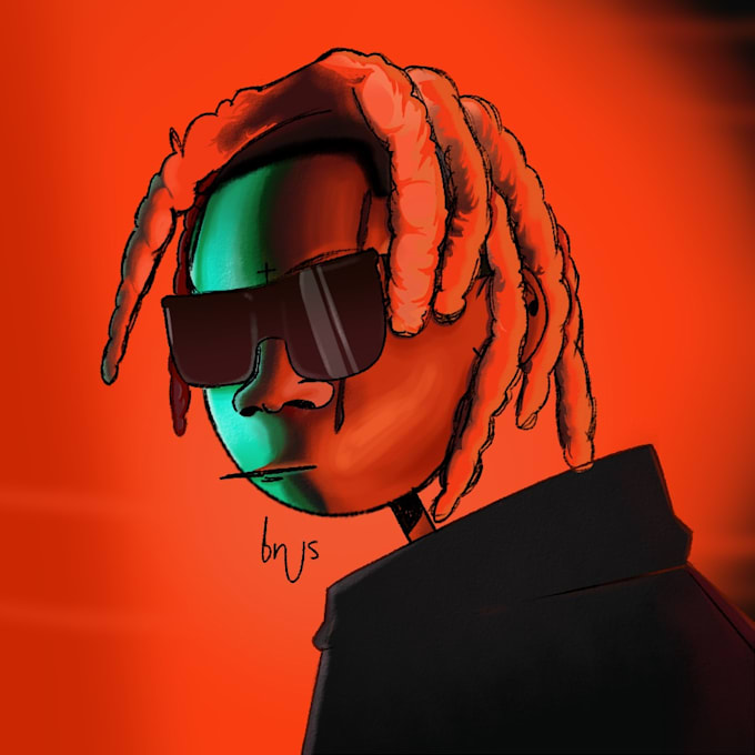 Draw you or your character in my artstyle for pfp or album cover etc by ...