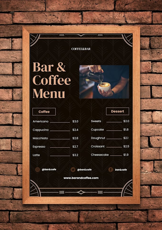 Do modern restaurant menu design by Doanquy02021995 | Fiverr