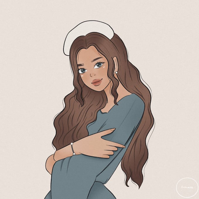 Draw girls on procreate by Frshmilk | Fiverr