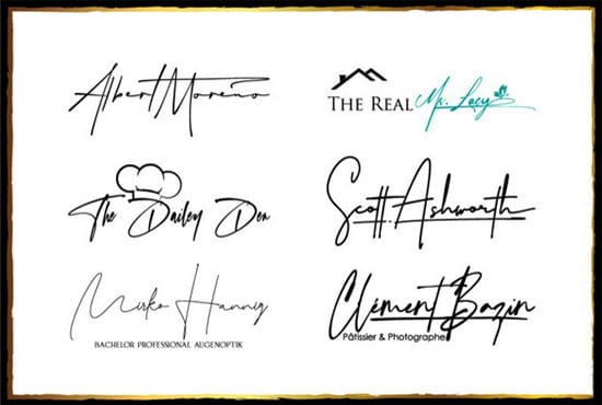 Design professional and elegant hand drawn signature logo by Crystal ...
