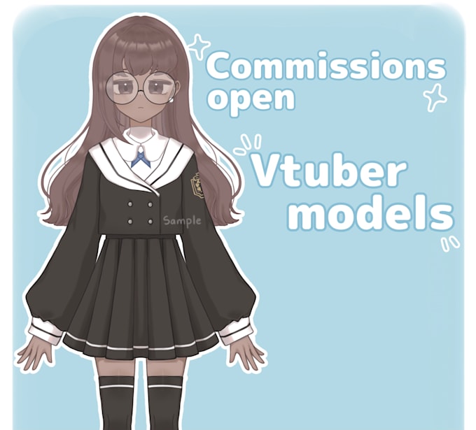 Make or design you a 2d tuber model by Sharayukii | Fiverr