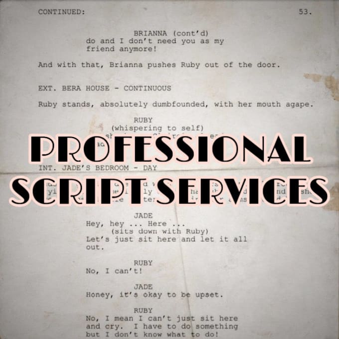 Properly format your script for you by Demerytaylor | Fiverr