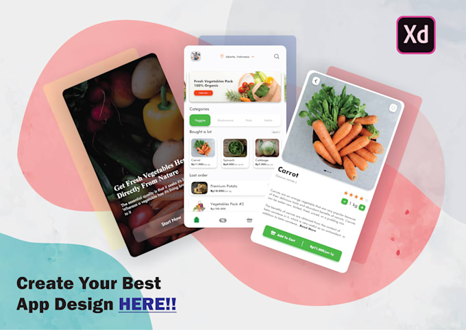 Create creative fnb ui ux prototype for mobile apps and web by Fa ...