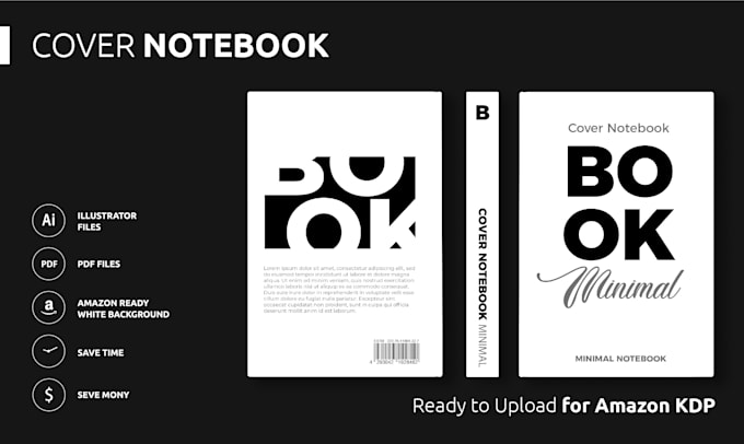 Design a clean, minimal and unique notebook cover by Creativekdp | Fiverr