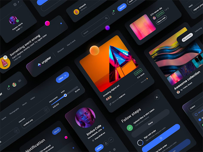Build Nft Website Marketplace Nft Graphic Arts Cards Website By