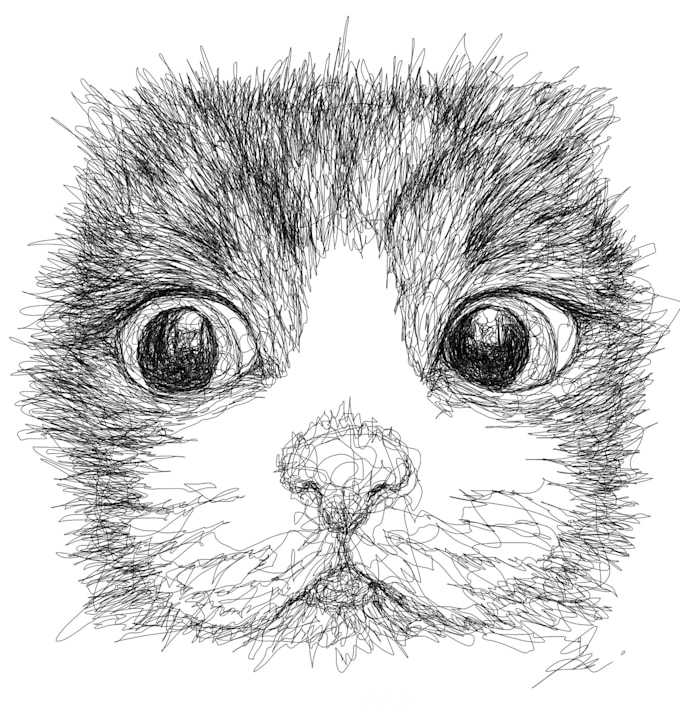 Draw cool scribble art portrait for you by Linesjuth | Fiverr