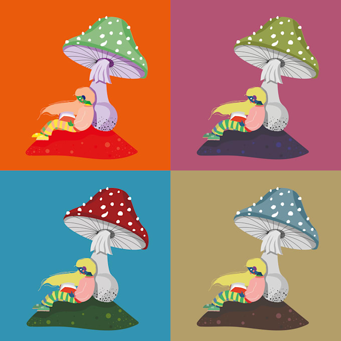 Create flat vector illustration by Pmalowaniec | Fiverr