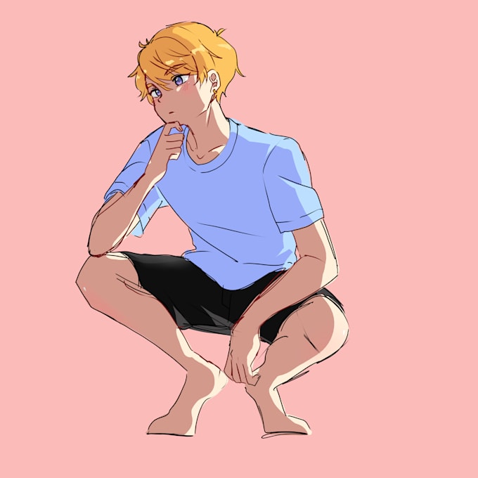 Draw full body anime styled portraits and illustrations by Kingkuma698 ...