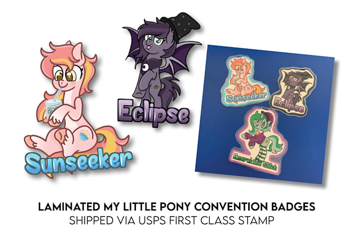 Draw you a pony convention badge by Redpalette | Fiverr