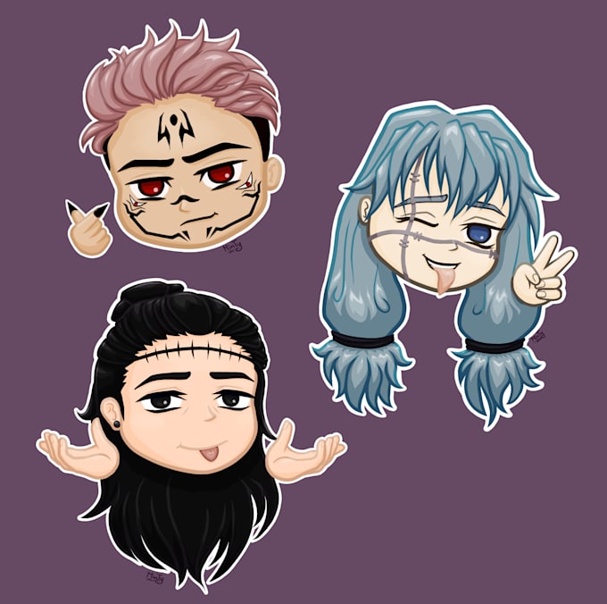 Draw a cute chibi of your favourite character by Purple_blob_art | Fiverr