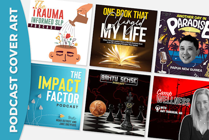 Design a professional podcast cover art or cover logo by ...