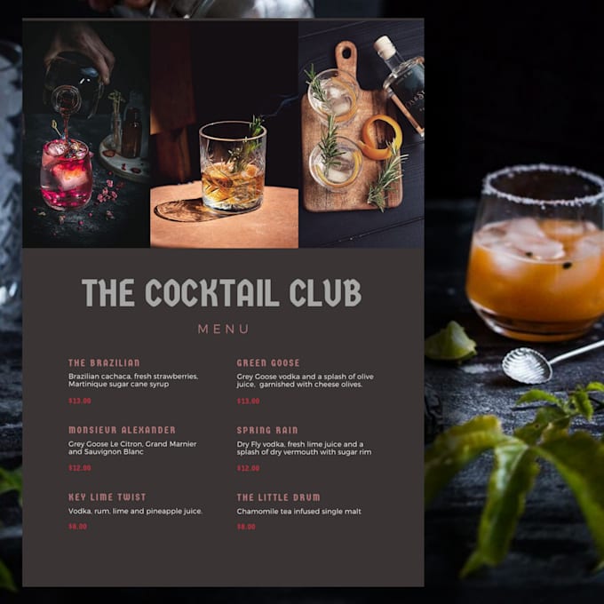 Do modern restaurant menu design by Panda_bamboo | Fiverr