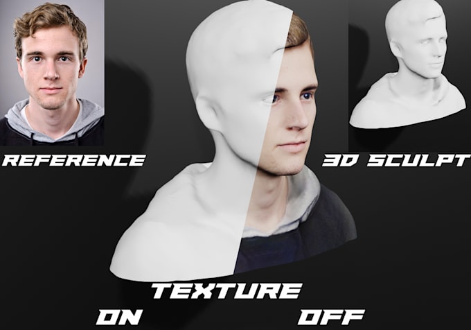 Create 3d face model headbust in 1 day by Hyperi0ne | Fiverr