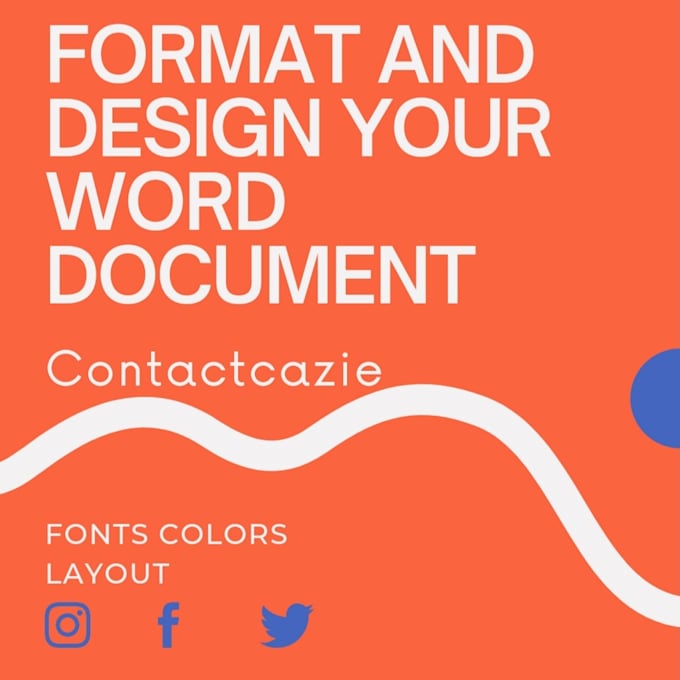 Format and desing your microsoft word document by Contactcazie | Fiverr