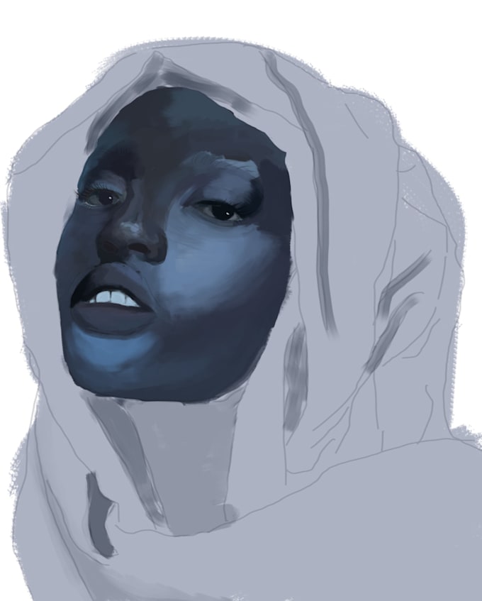 Draw work in progress potraits by Itsdeeane | Fiverr