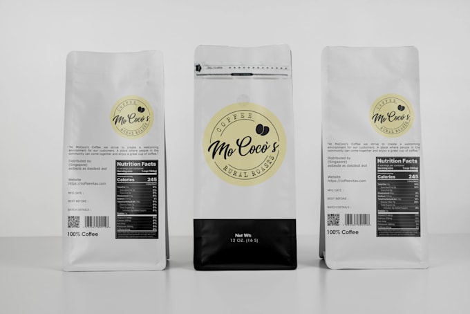Do coffee bag packaging, coffee label sticker design by Ahmad_meloo99 ...