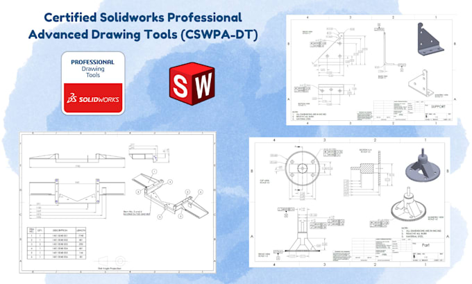 Make 2d cad drawings, engineering drawings using solidworks by ...