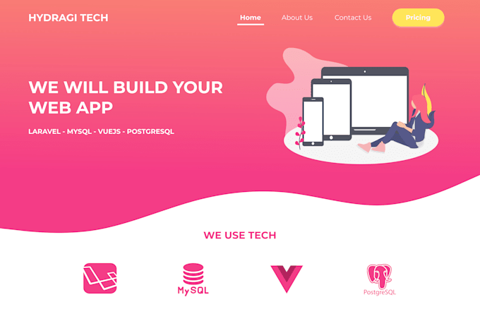 Build a modern web app and ui ux design for your needs by Hydragi | Fiverr