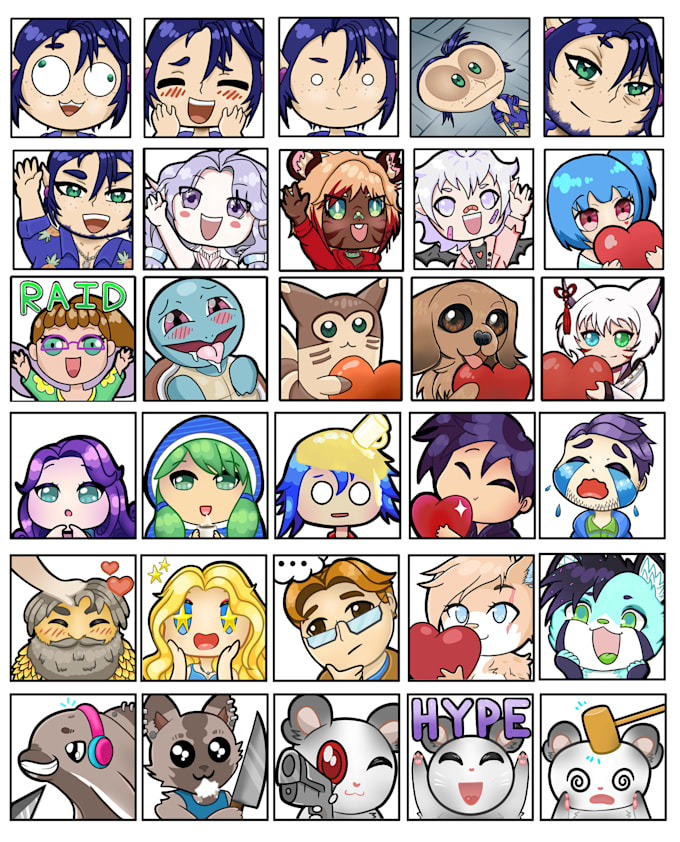 Create custom emotes for twitch and discord by Canvasscarsart | Fiverr