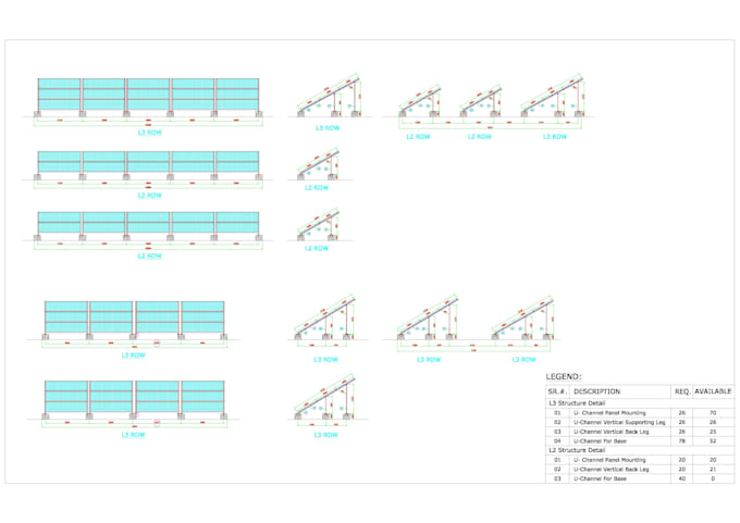 Design solar pv system plan on autocad, pvsyst, sketchup and helioscope ...