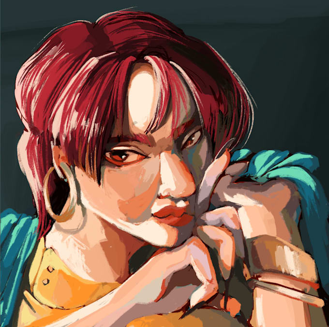 Draw a portrait of you or your oc self insert or dnd character by Julibeeere | Fiverr