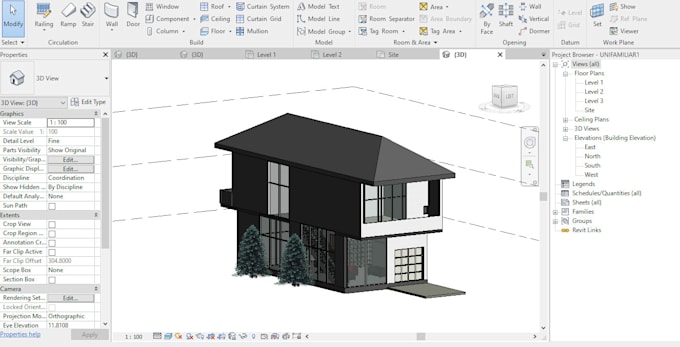 Create your model 3d on revit by Alfcastbim31 | Fiverr