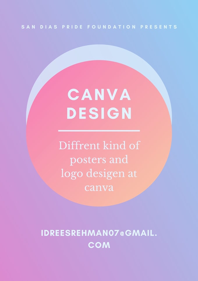 Unique editable canva design by Idreesrehman614 | Fiverr