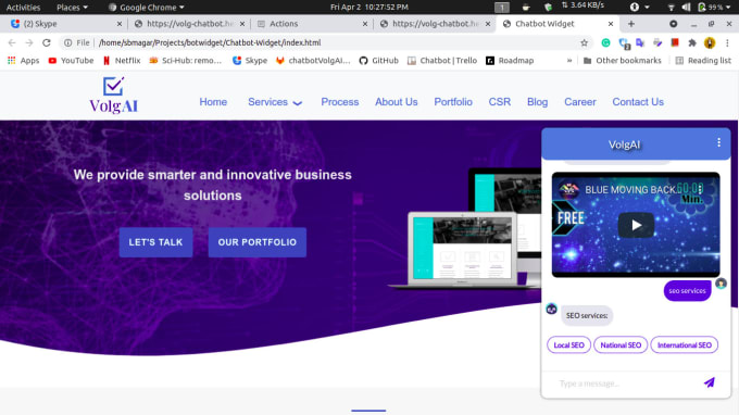Develop ai powered chatbot using the rasa stack by Sbmagar | Fiverr Develop ai powered chatbot using the rasa stack by Sbmagar | Fiverr