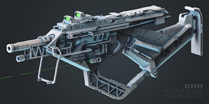 Create 3d model weapons and guns for games, movies by Dedrox_ | Fiverr