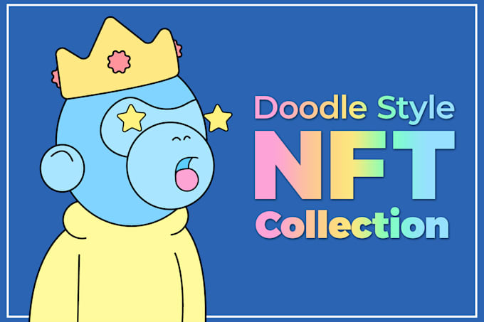 Design doodle nft art collection with upto 10k nfts by Vindypearls | Fiverr