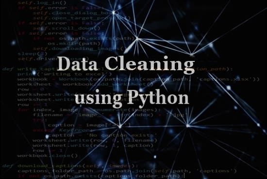 Do data cleaning and organize your dataset using python by ...
