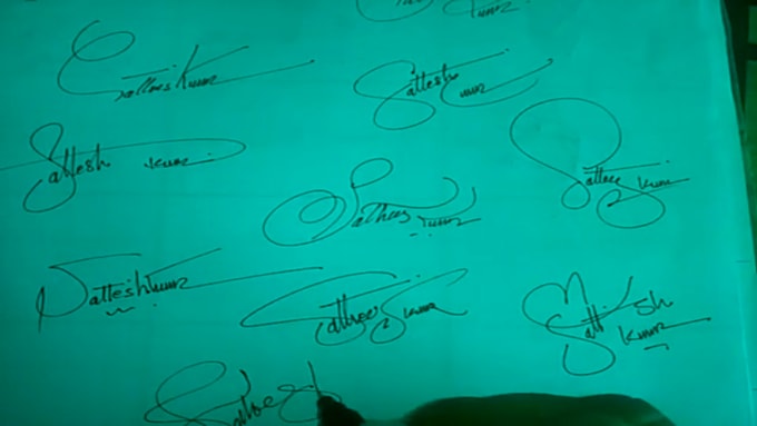 Make real handwritten signature logo, handmade unique design by ...