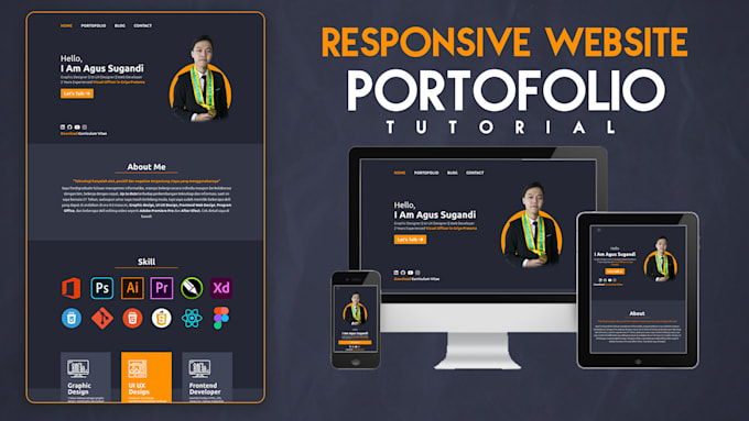Make a personal website using bootstrap 5 by Agusstudio | Fiverr