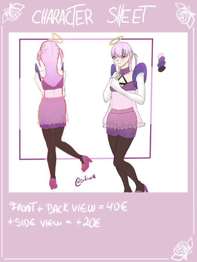 Draw your character sheets by Seichiroaki | Fiverr