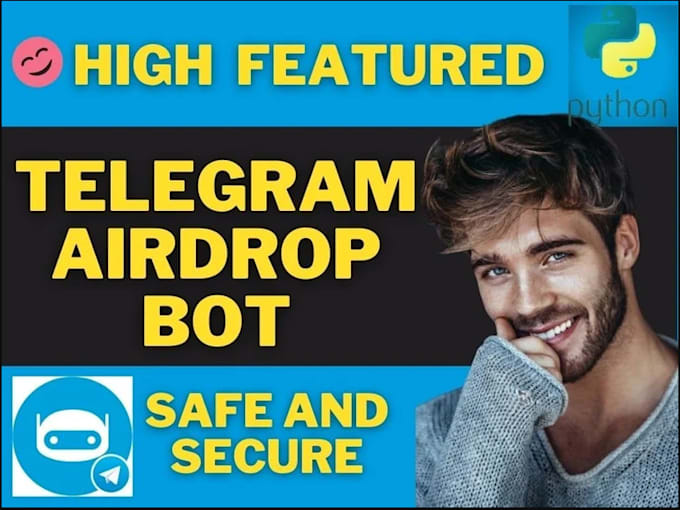 Develop high resposive telegram airdrop bot with functionalities of ...