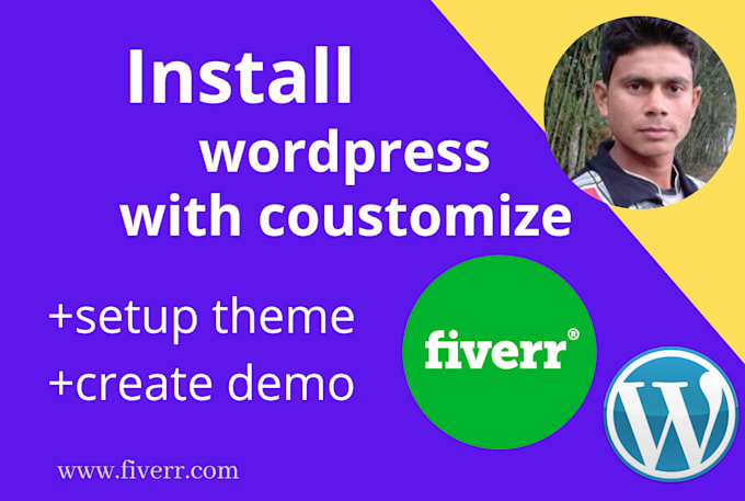Create install wordperss,set up theme and simple customize within 3 ...
