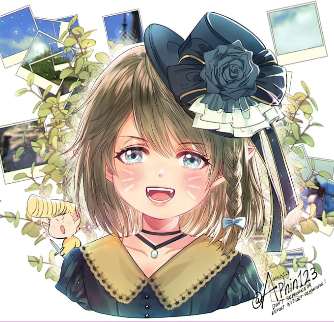 Draw your ffxiv character in my style by Aphin123 | Fiverr